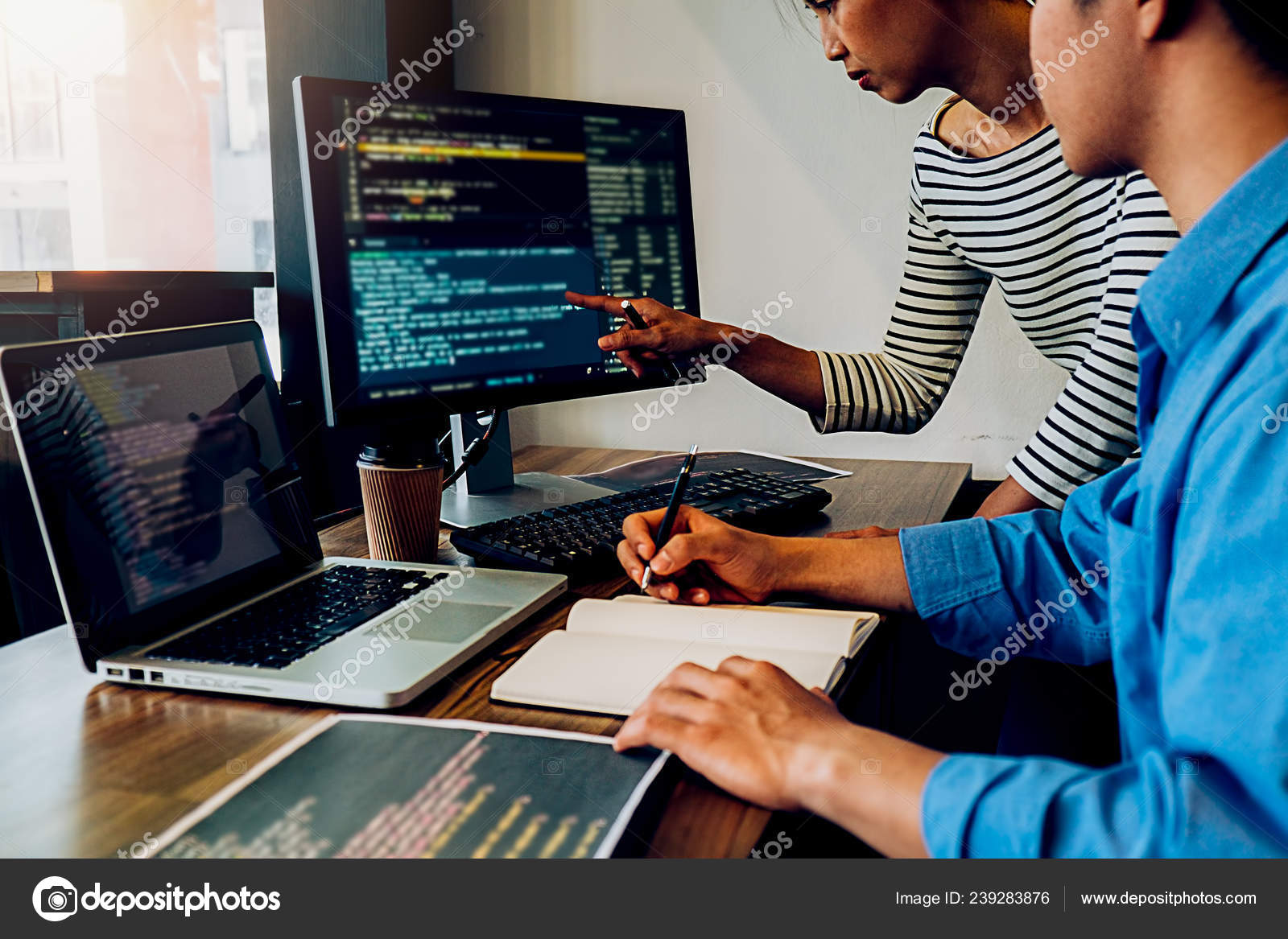 Programmer Working Software Development Coding Technologies Website Design Technology Concept ...