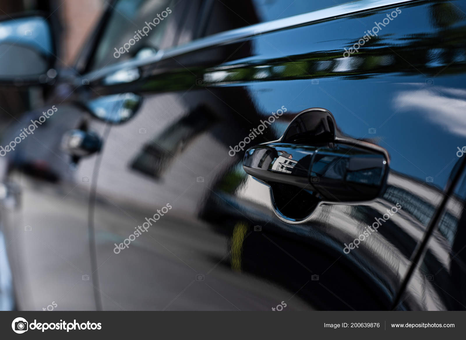 Close View Handle Black Car Door Stock Photo by ©IgorVetushko 200639876