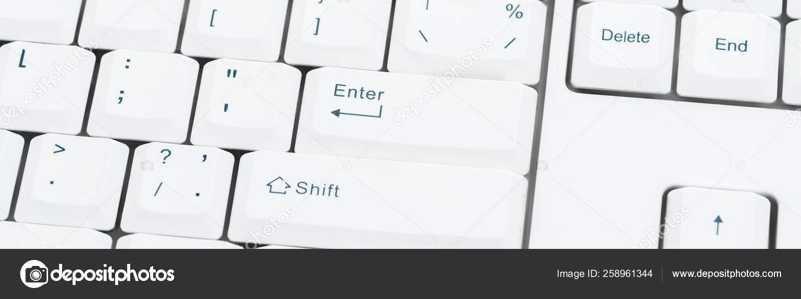 Panoramic Shot Buttons Symbols White Keyboard Stock Photo by ...