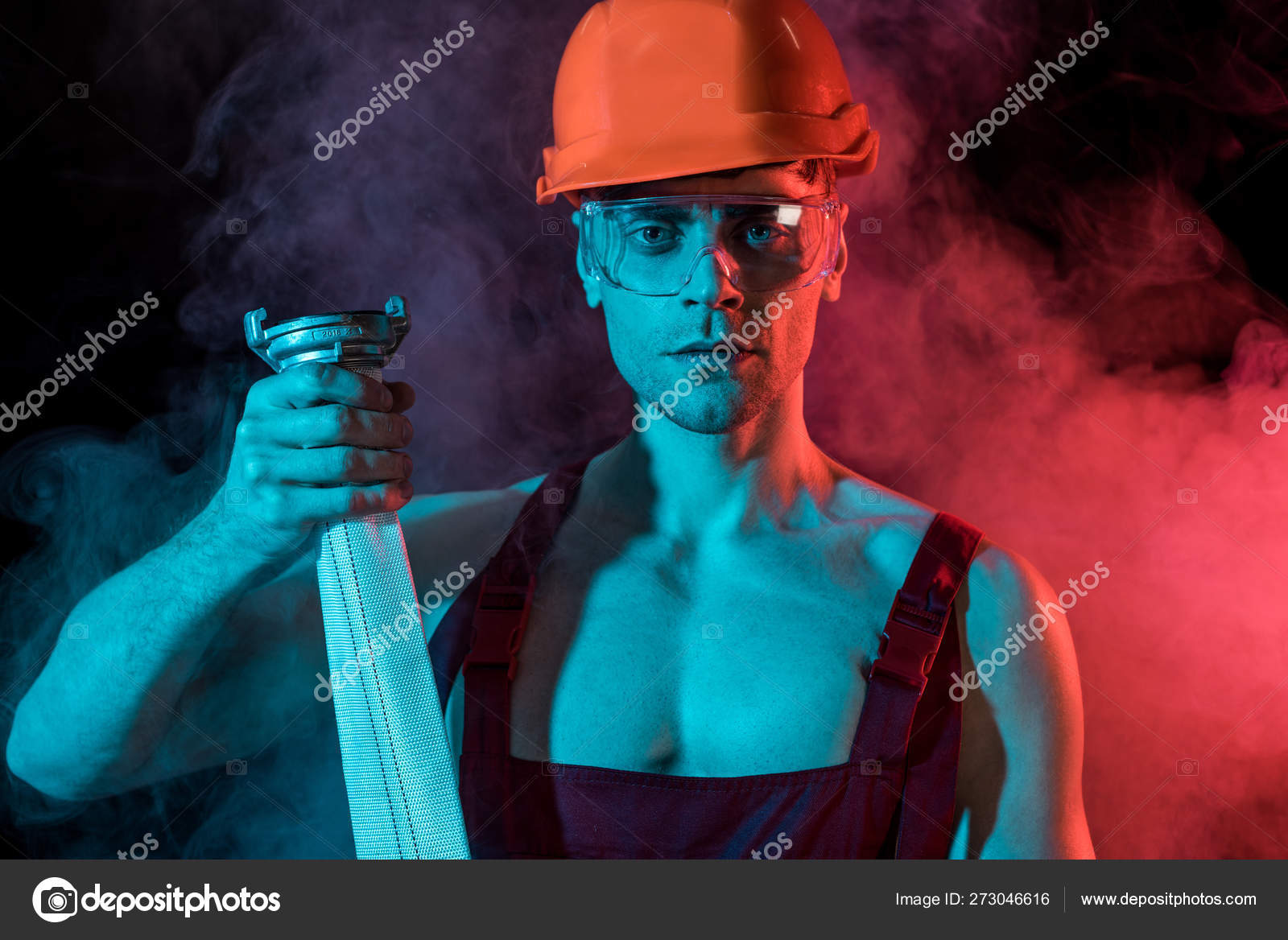Sexy Fireman With Hose