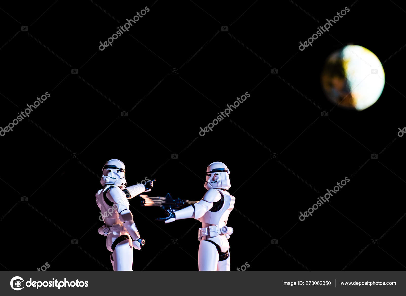 White Imperial Stormtroopers Black Background Planet Earth – Stock ...