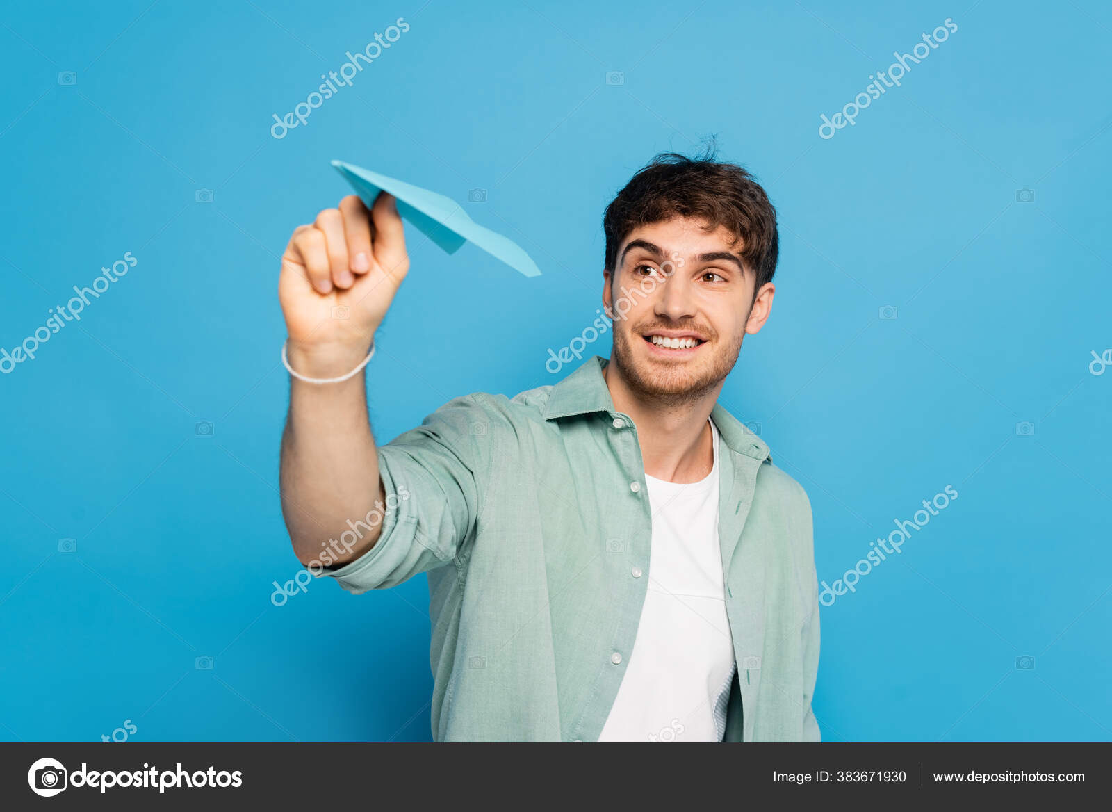 Man Throwing Papers