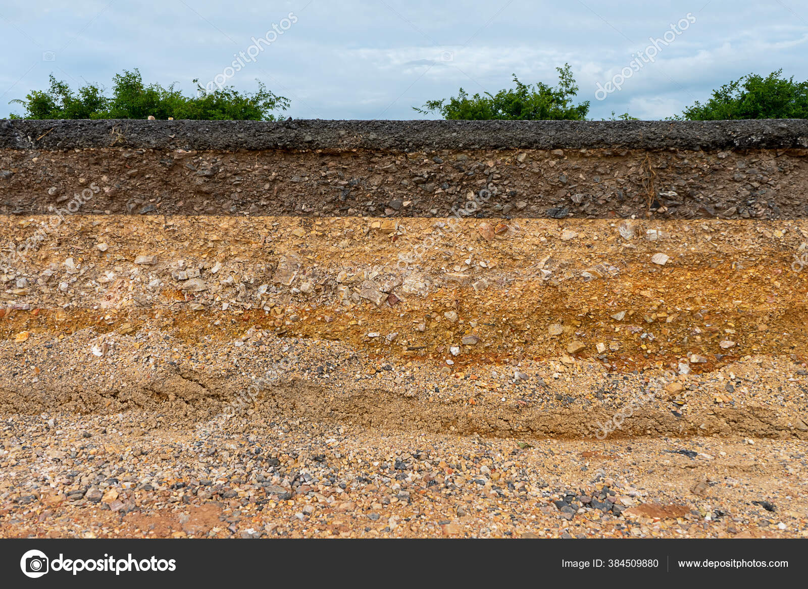Layer Asphalt Road Soil Rock Focus Image Stock Photo by ©Noppharat_th ...