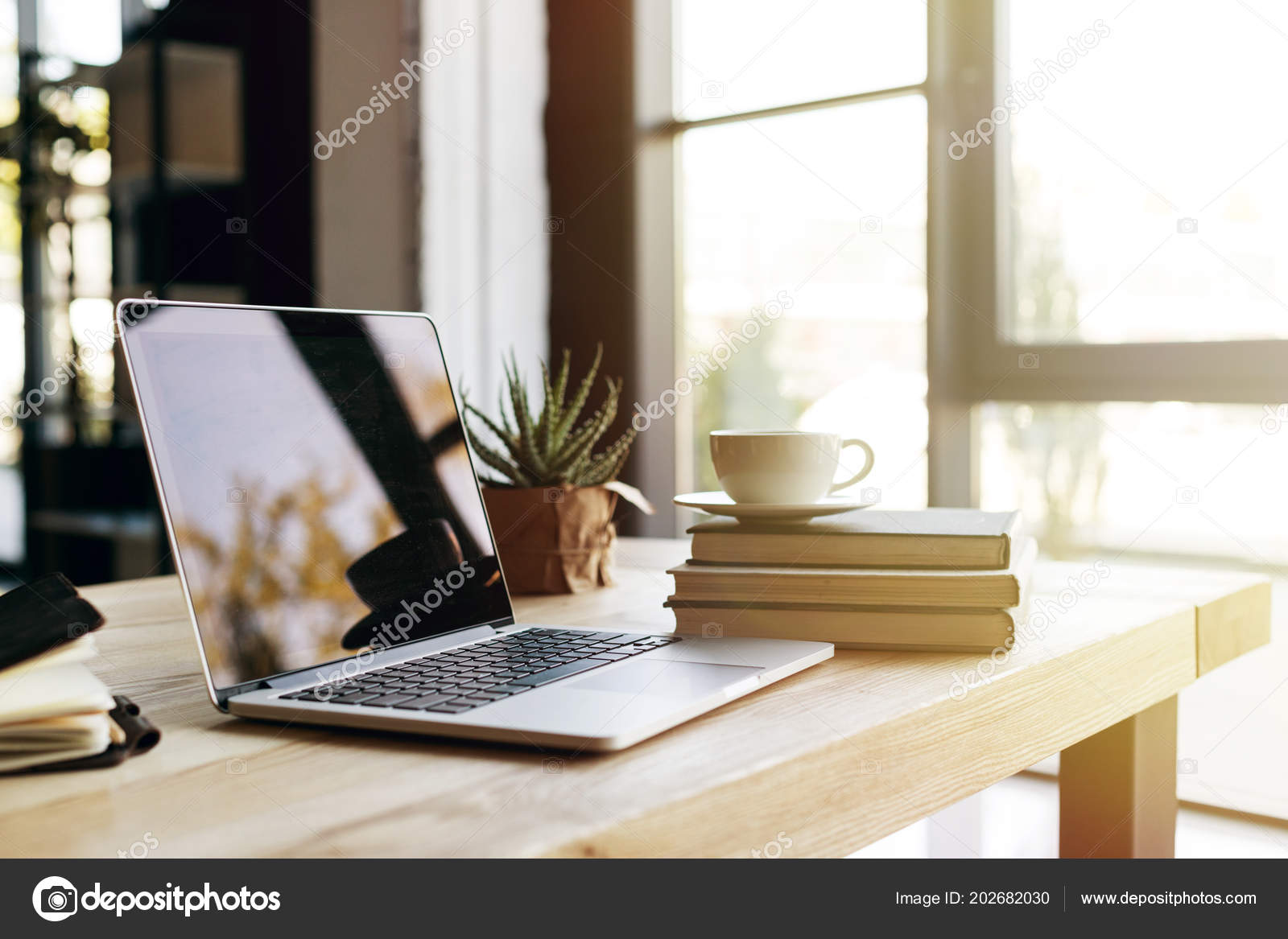 Laptop, Books And Coffee