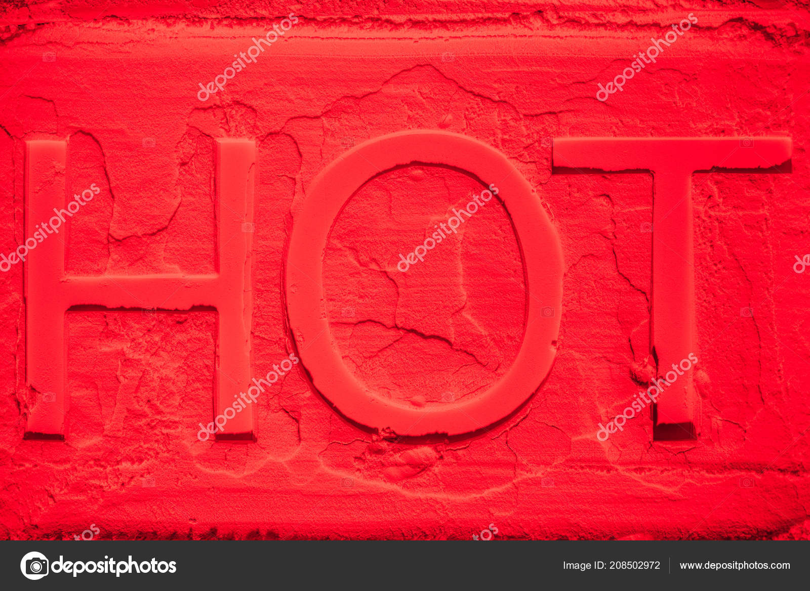 Hot Symbol Red Neon Flour Background — Free Stock Photo ...