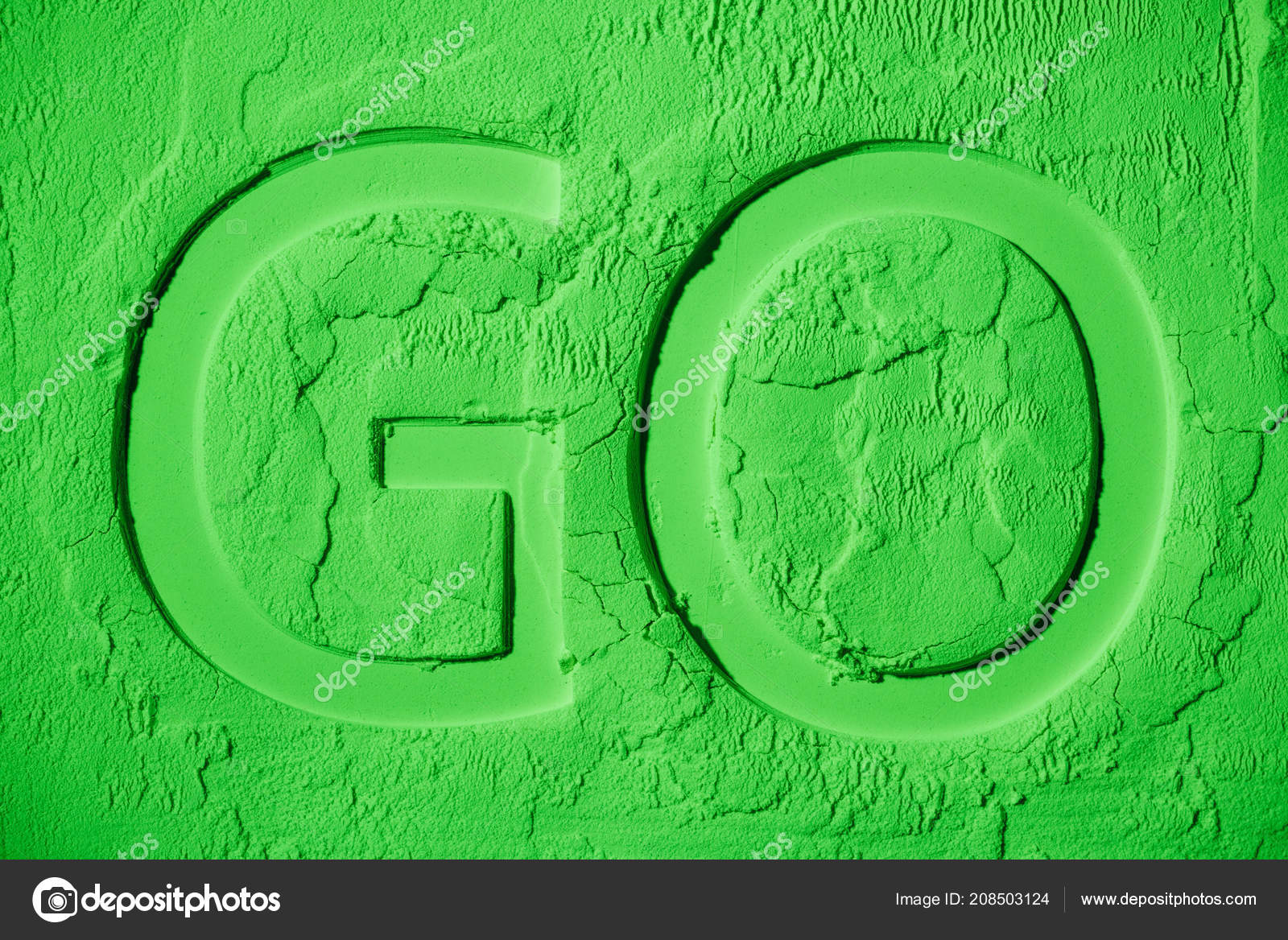 Top View Symbol Green Flour Background — Stock Photo © KostyaKlimenko ...