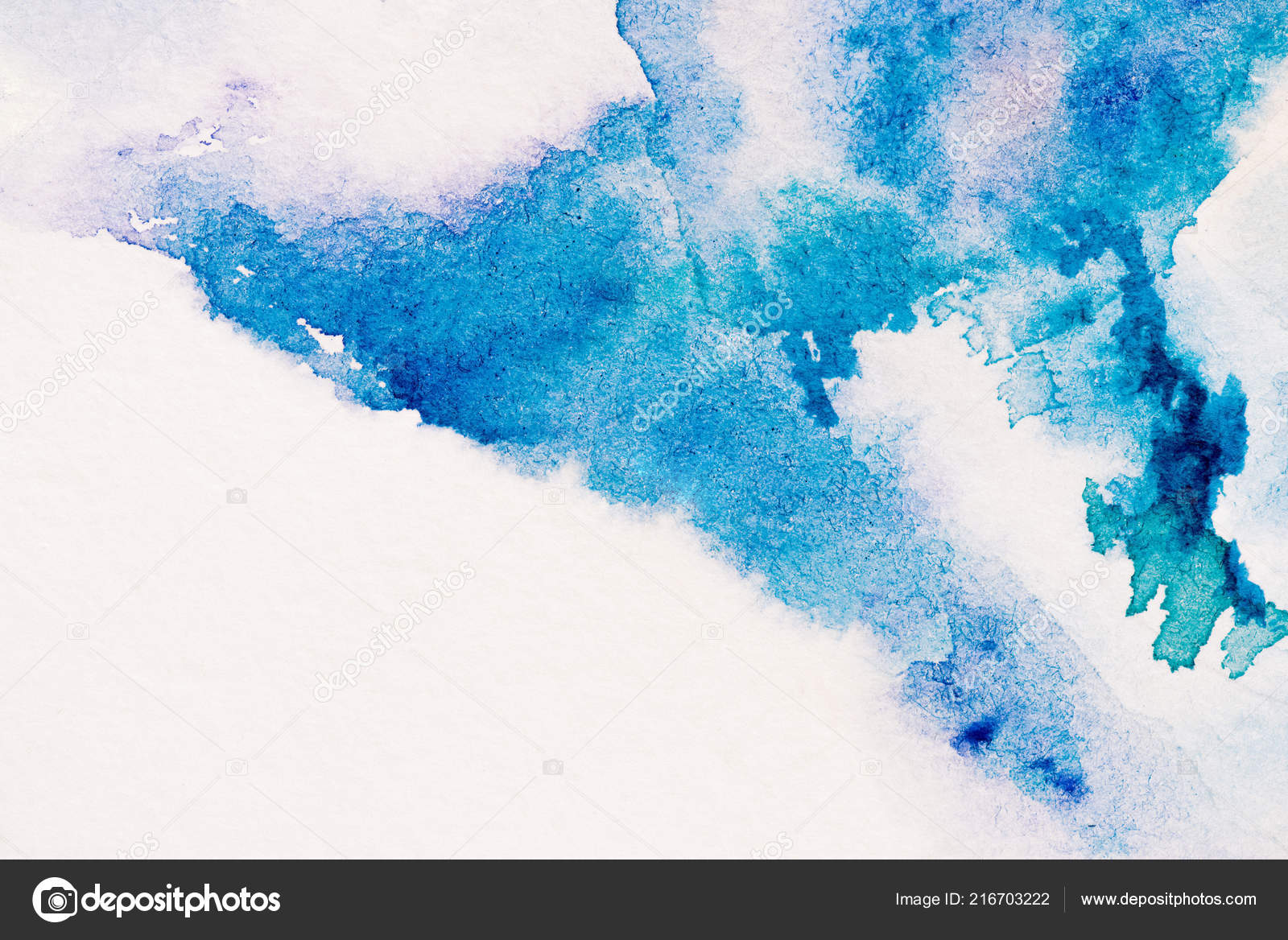 Abstract Watercolor Blue