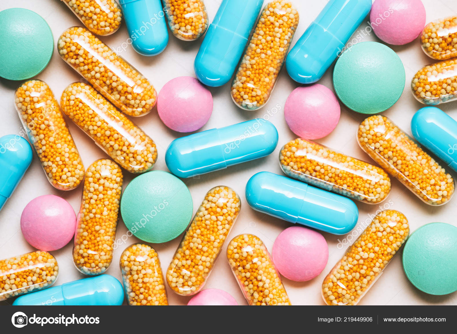 Colorful Pills Background