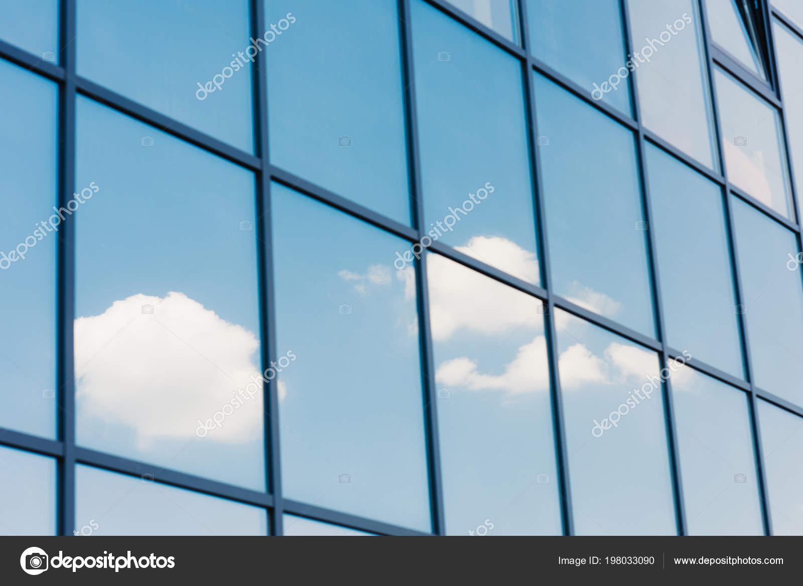 Sky Clouds Reflection Windows Modern Skyscraper Stock Photo by ...
