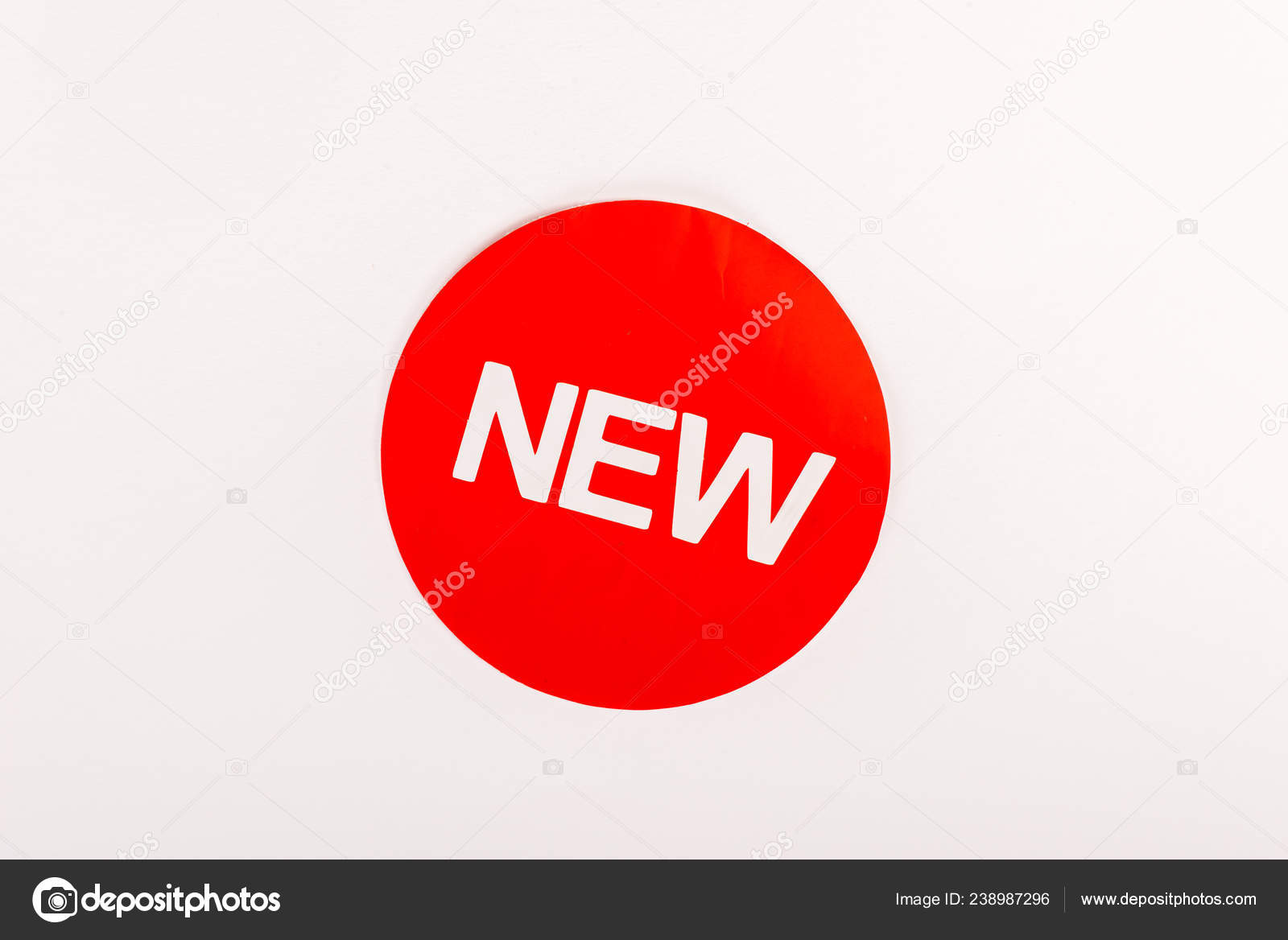 Top View Icon Word 'New' Isolated White — Stock Photo © EdZbarzhyvetsky ...