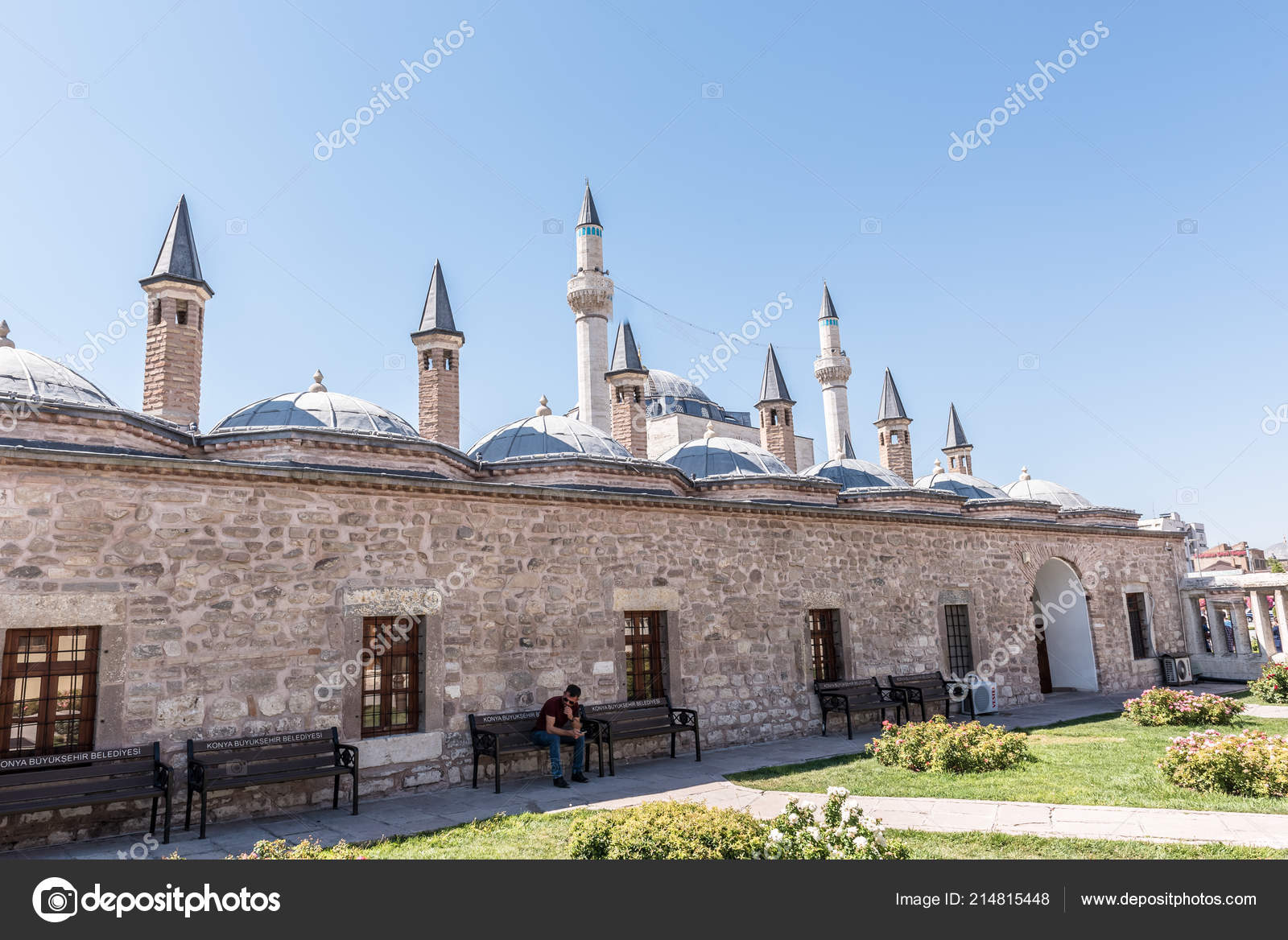 Exterior View Mevlana Museum Konya Turkey August 2017 – Stock Editorial ...