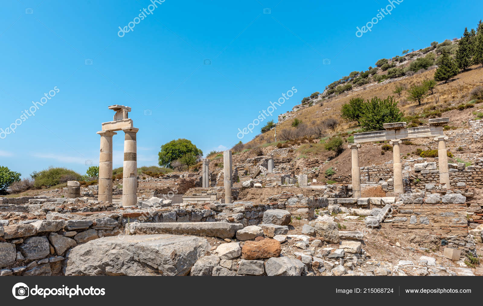 Prytaneion Ancient Ruins Ephesus Historical Ancient City Selcuk Izmir ...