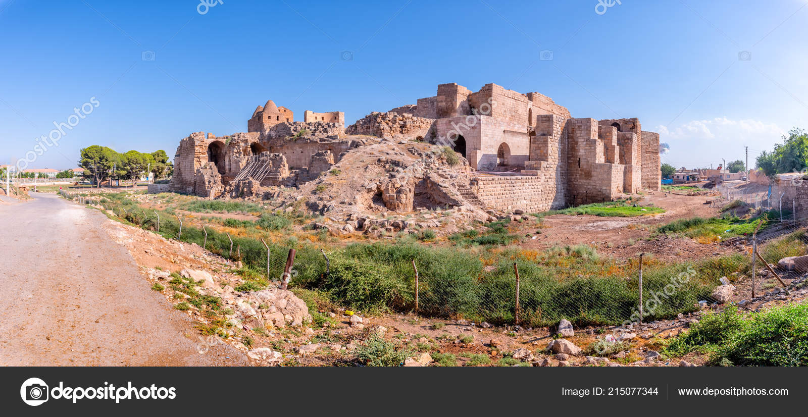 Panoramic View Harran Castle Ruins Harran Sanliurfa Turkey Stock Photo ...