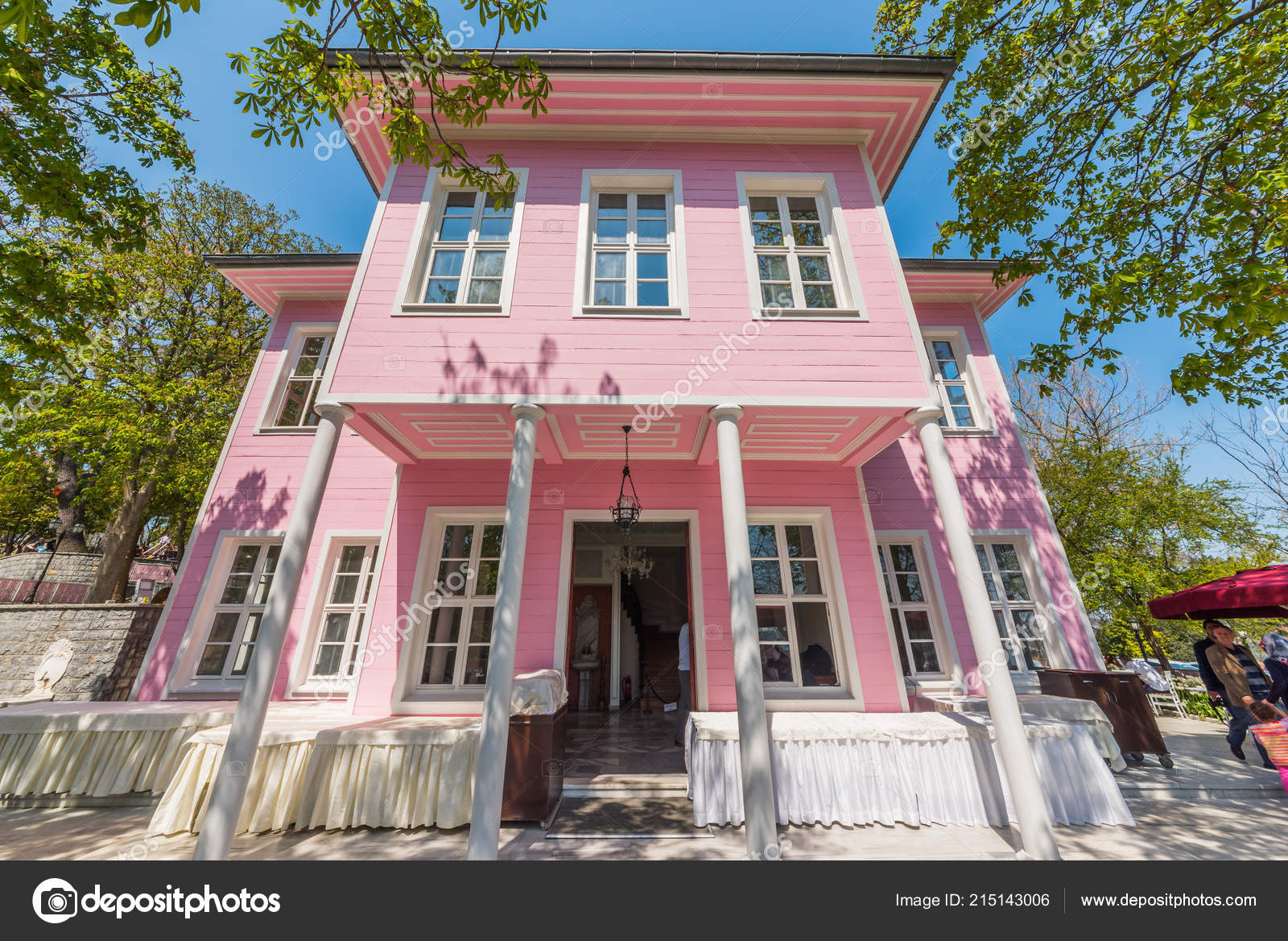 Pink Pavilion Turkish Pembe Kosk Mansion Emirgan Park Built Khedive ...