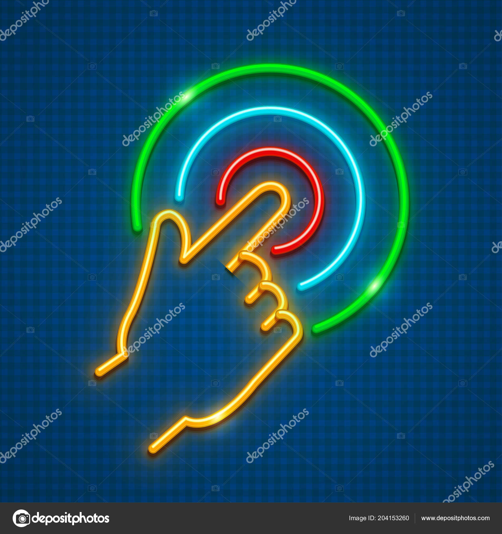 Click finger on touchscreen touching screen Stock Vector by ©sweetok ...