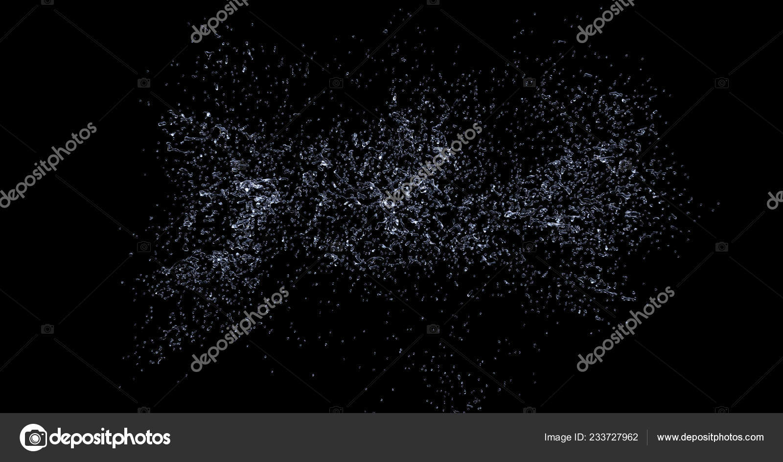 Rendering Water Splash Explode Center Itself Hight Resulotion Element ...