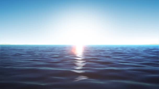Water Surface Background Animation Loop Blue Ocean Seascape Water Waves ...