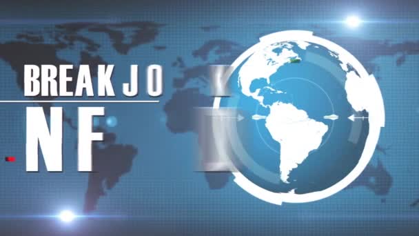 Breaking News Intro Broadcast Earth Background Animated Motion Graphic Broadcast Stock Video ...