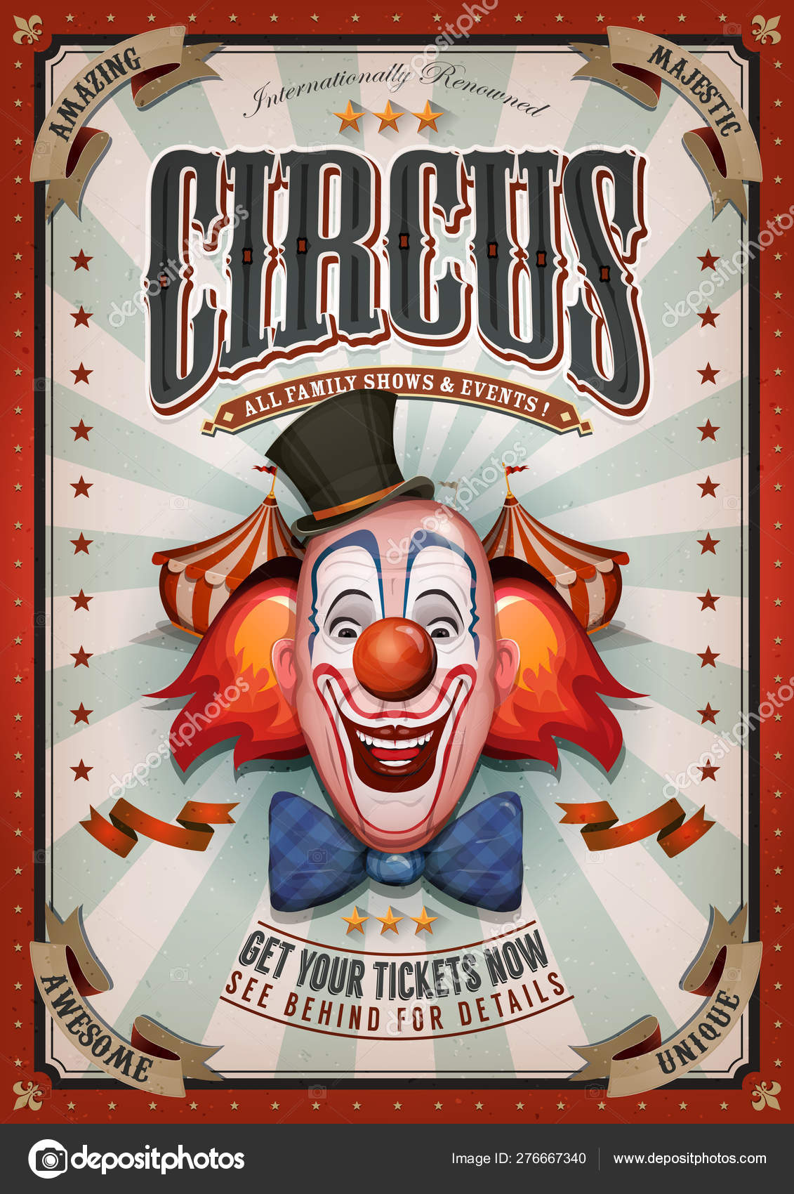 Vintage Circus Poster Template