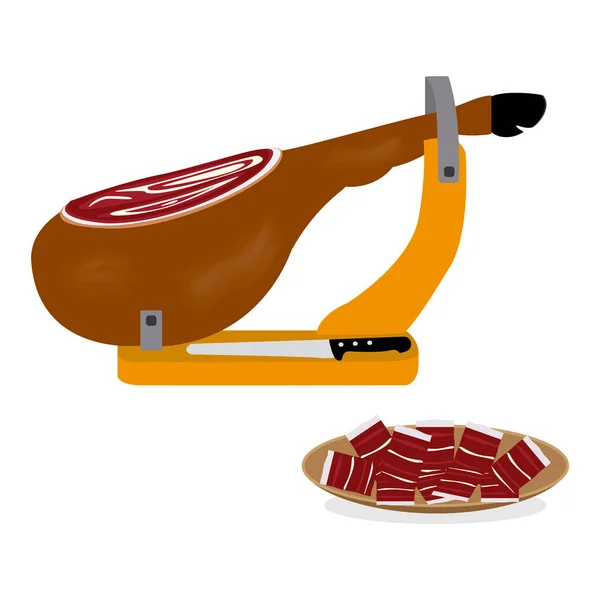 Jambon serrano Imágenes Vectoriales, Gráfico Vectorial de Jambon serrano | Depositphotos