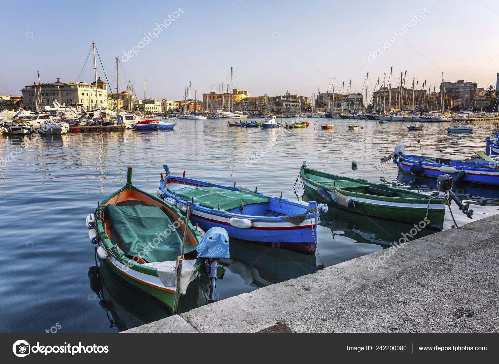Beautiful View Port Yachts Old Color Boats — Stock Photo © Demanna ...
