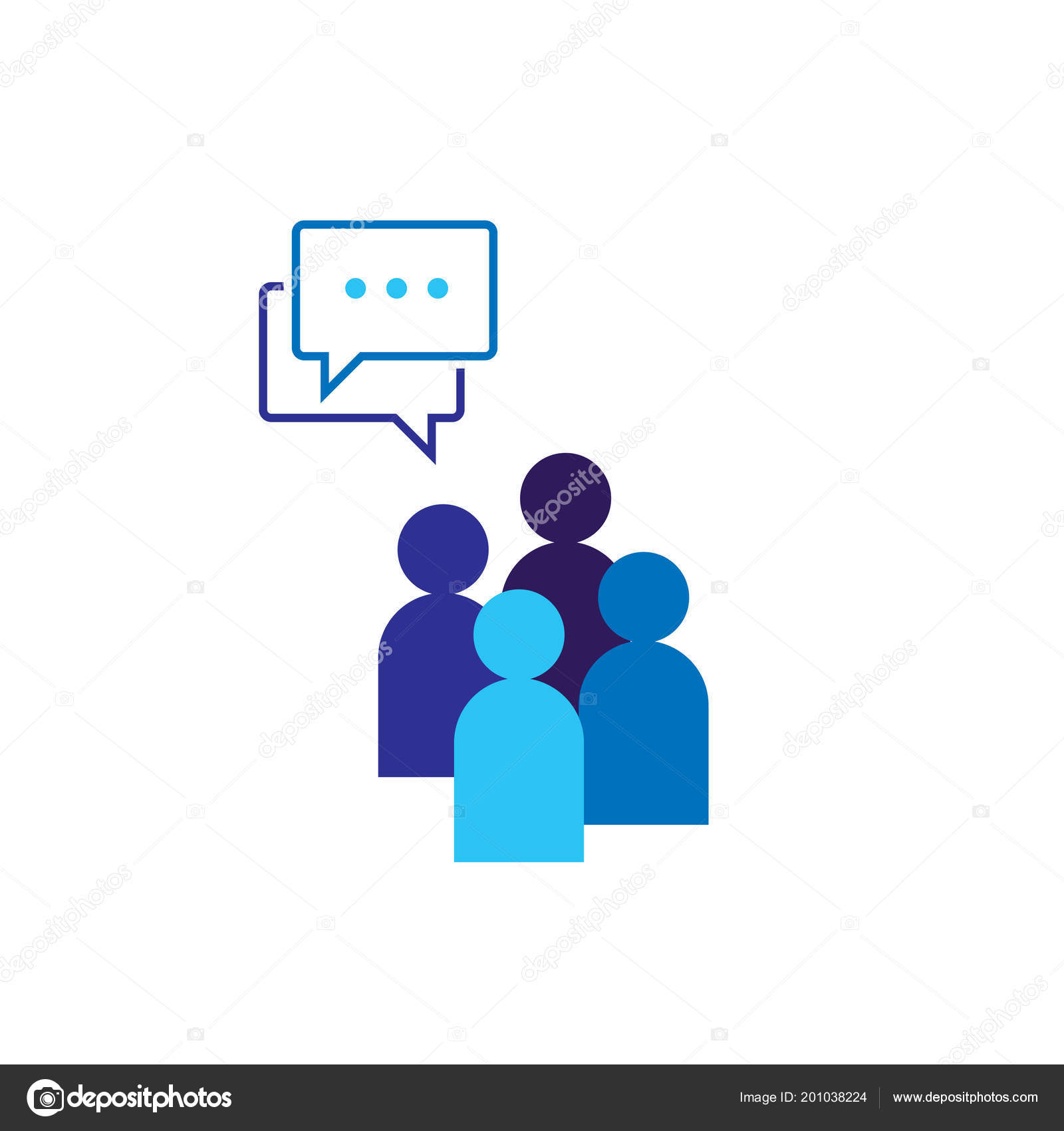 Group Of People Talking Icon