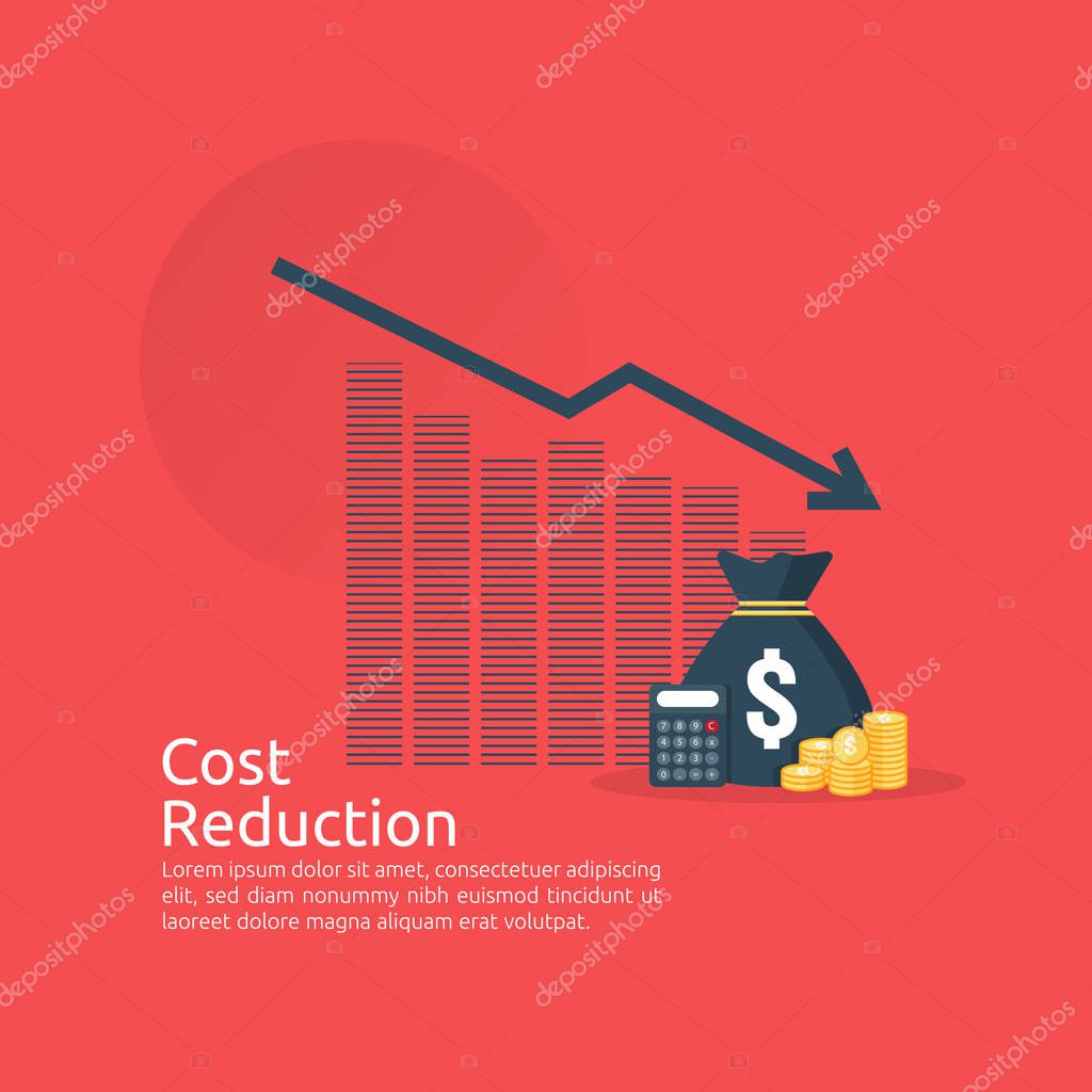 concepto de crisis financiera empresarial. pila de monedas de pila y ...