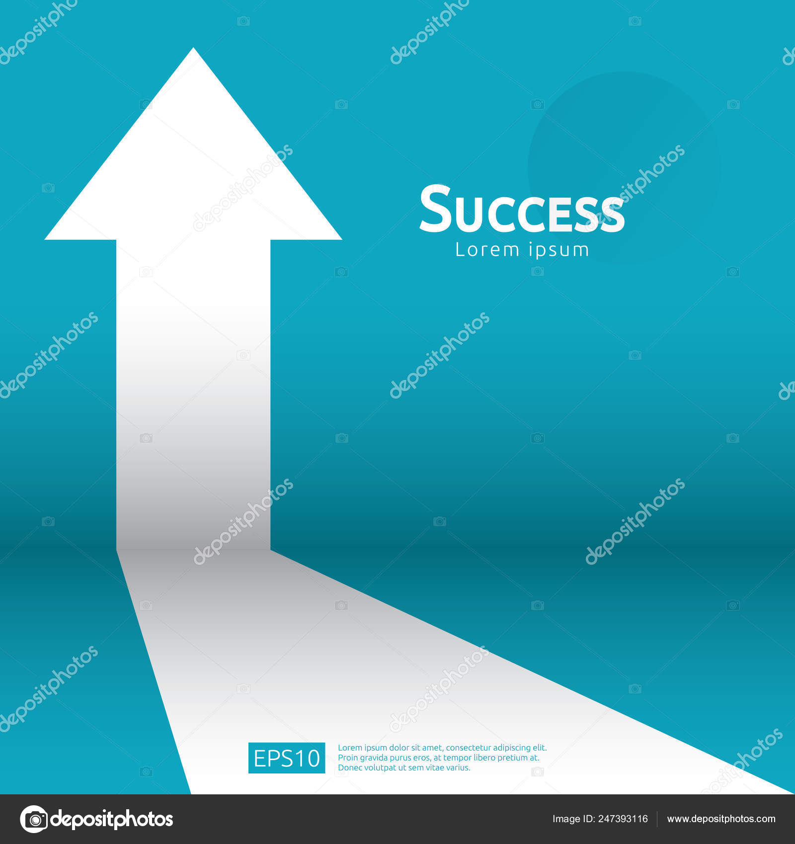 Business Arrow Target Direction Concept Success Finance Growth Vision ...