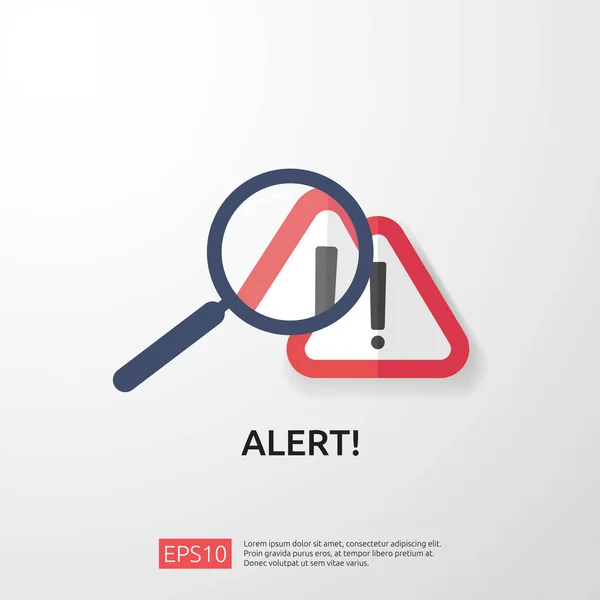 Attention warning attacker alert sign with exclamation mark. beware ...