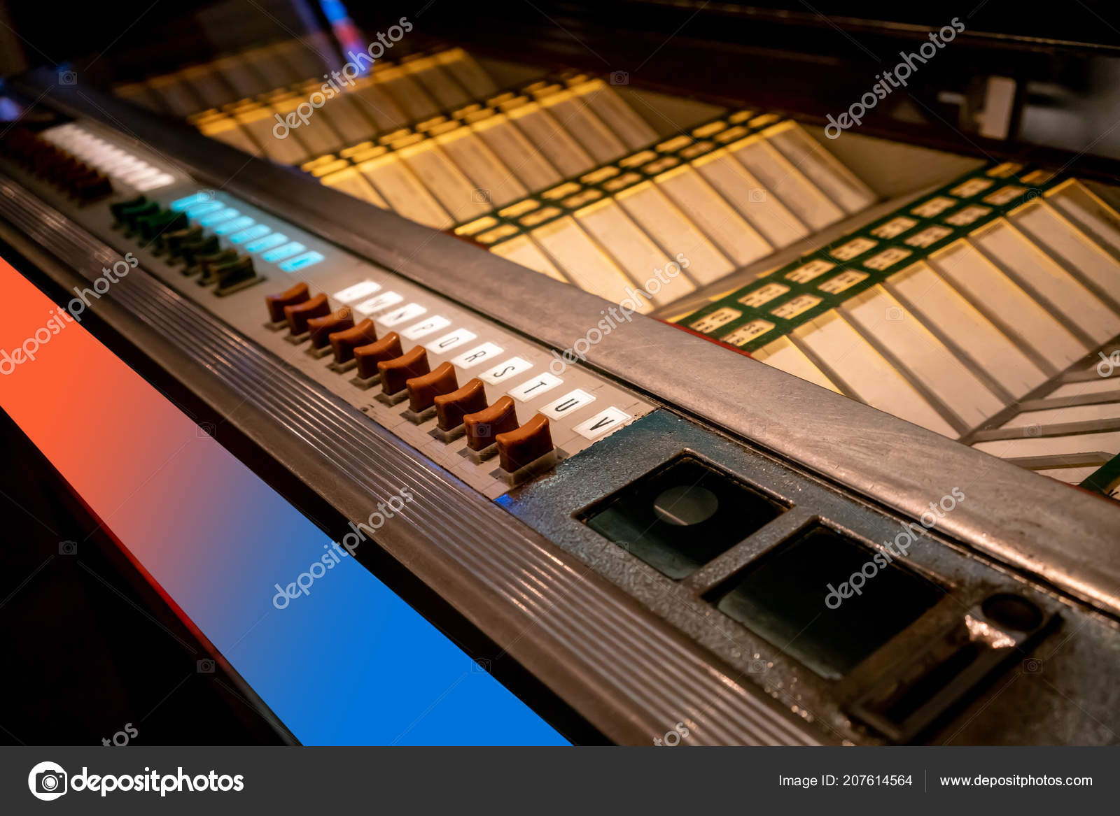 Retro Styled Image Old Jukebox Empty Music Labels — Stock Photo © v74 ...