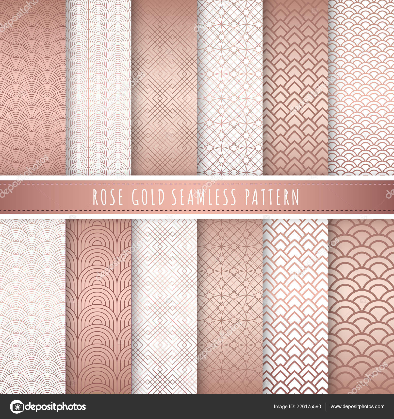 Fish Marine Life Pattern Seamless Set Line Hand Drawn Fish Stock Vector ...