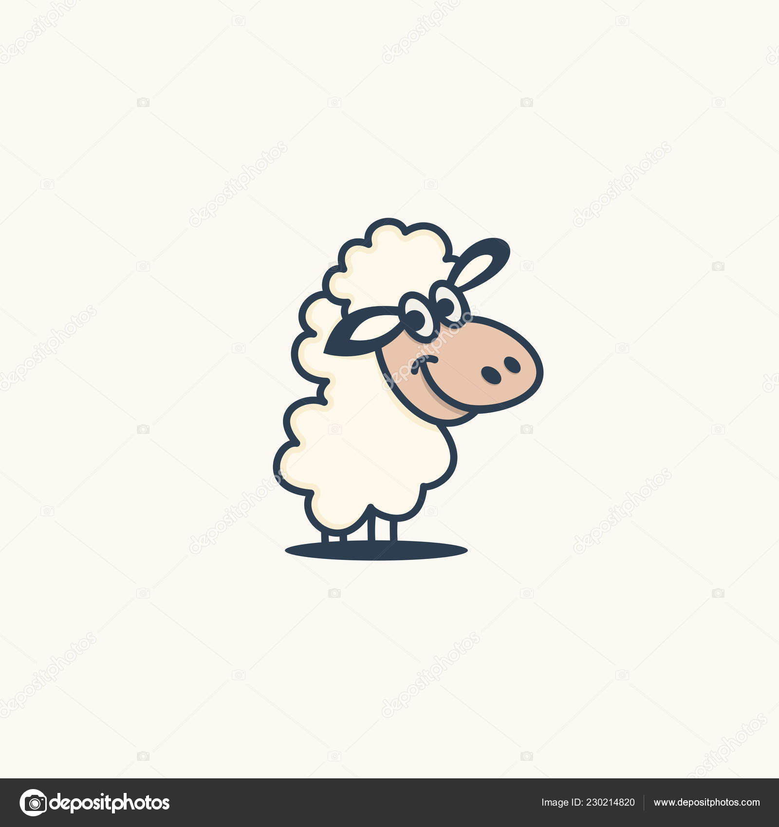 Templat Vektor Ilustrasi Logo Domba Vektor Stok oleh ©wahyutriasyadi84 ...