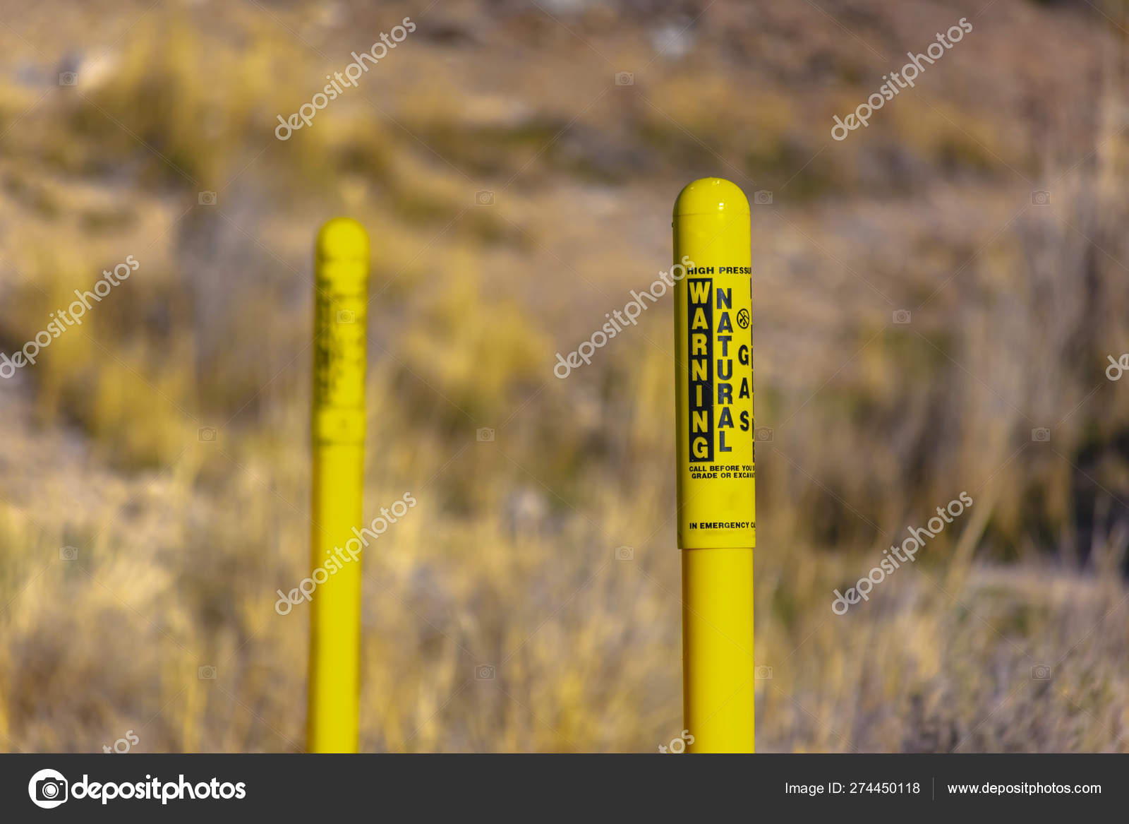 Warning natural gas lines below do not dig Stock Photo by ©dropthepress ...