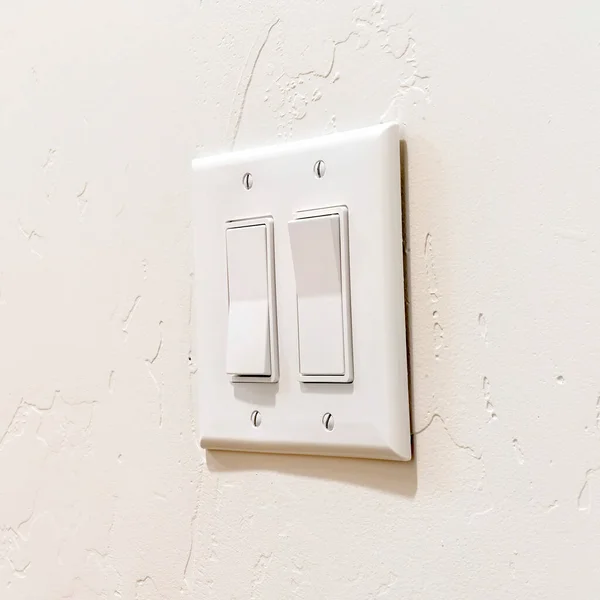 Square frame Wall mounted electrical rocker light switch with multiple ...