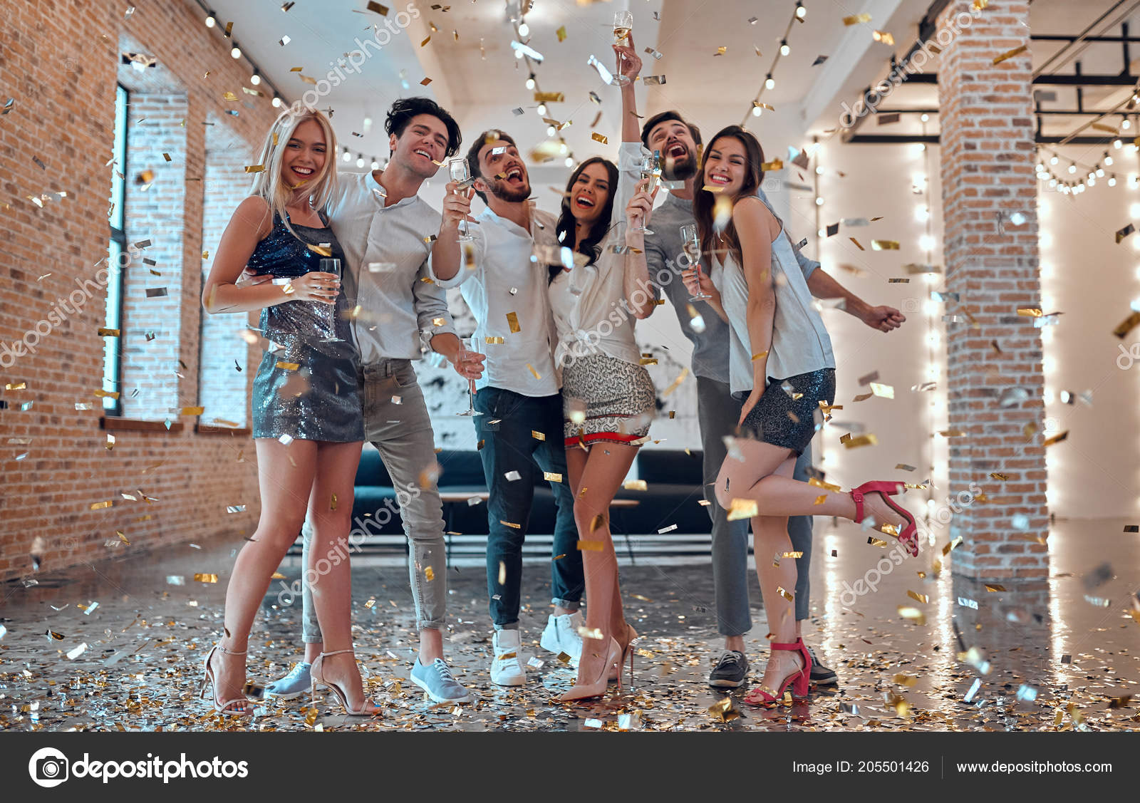 Let Party Begin Group Young People Having Fun Together Dancing — Stock ...