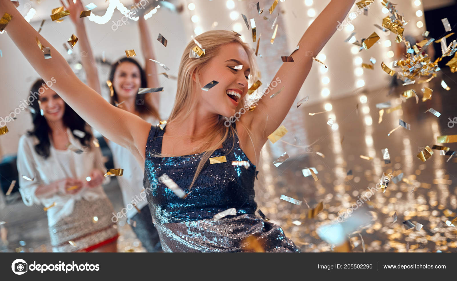 Let Party Begin Group Young People Having Fun Together Dancing — Stock ...