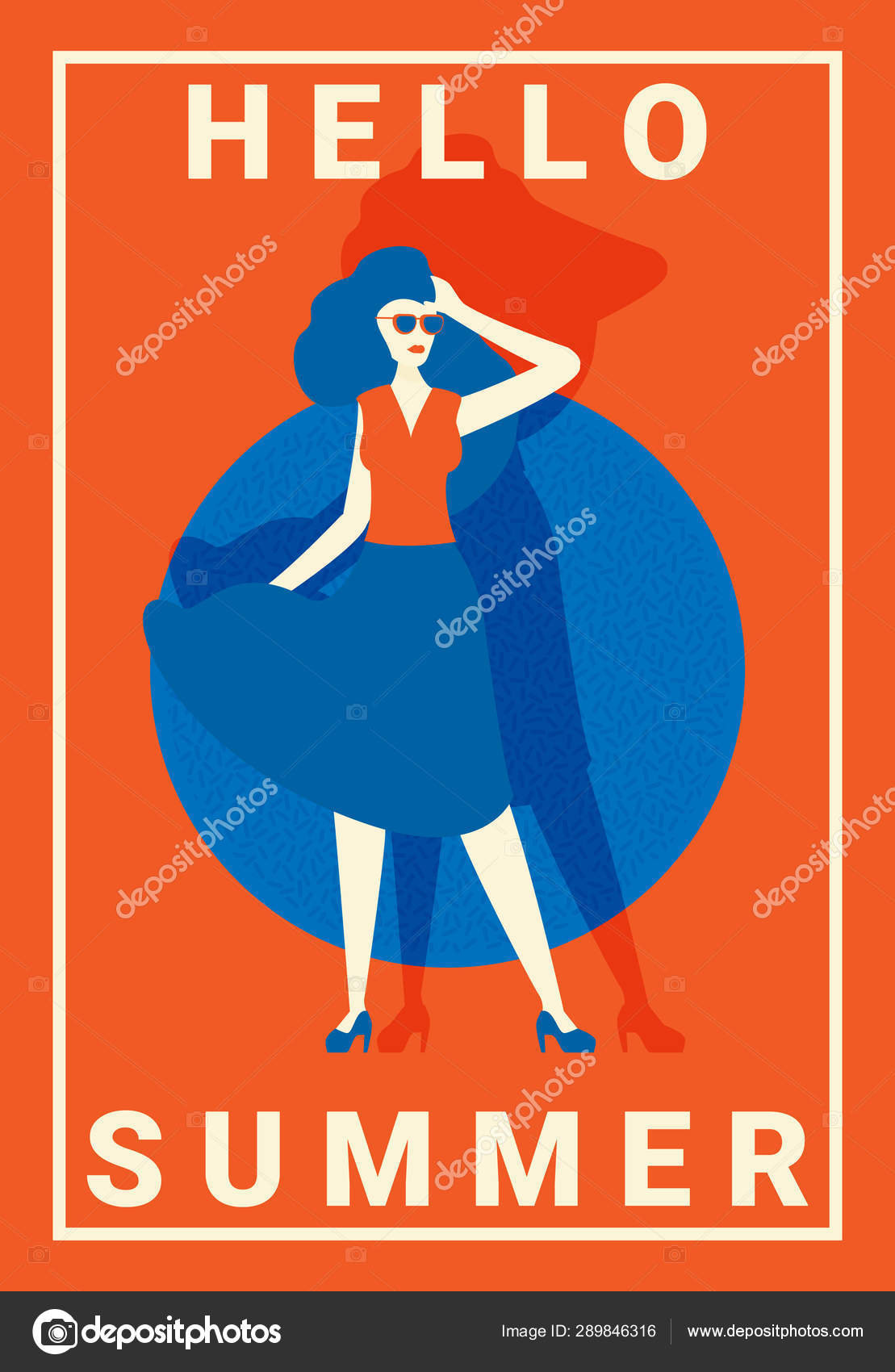Flat Fashion Shopping Girl Illustration Vector Stock Vector Image By ©mix3r 289846316