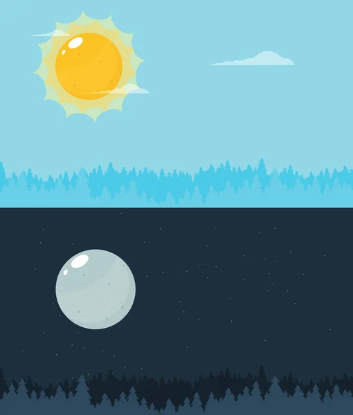 Day and night Vector Art Stock Images | Depositphotos