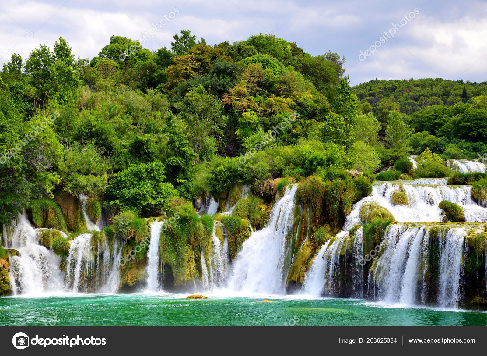 Skradinski Buk Waterfall Krka National Park Dalmatia Croatia Europe Stock Photo by ©vencav 203625384