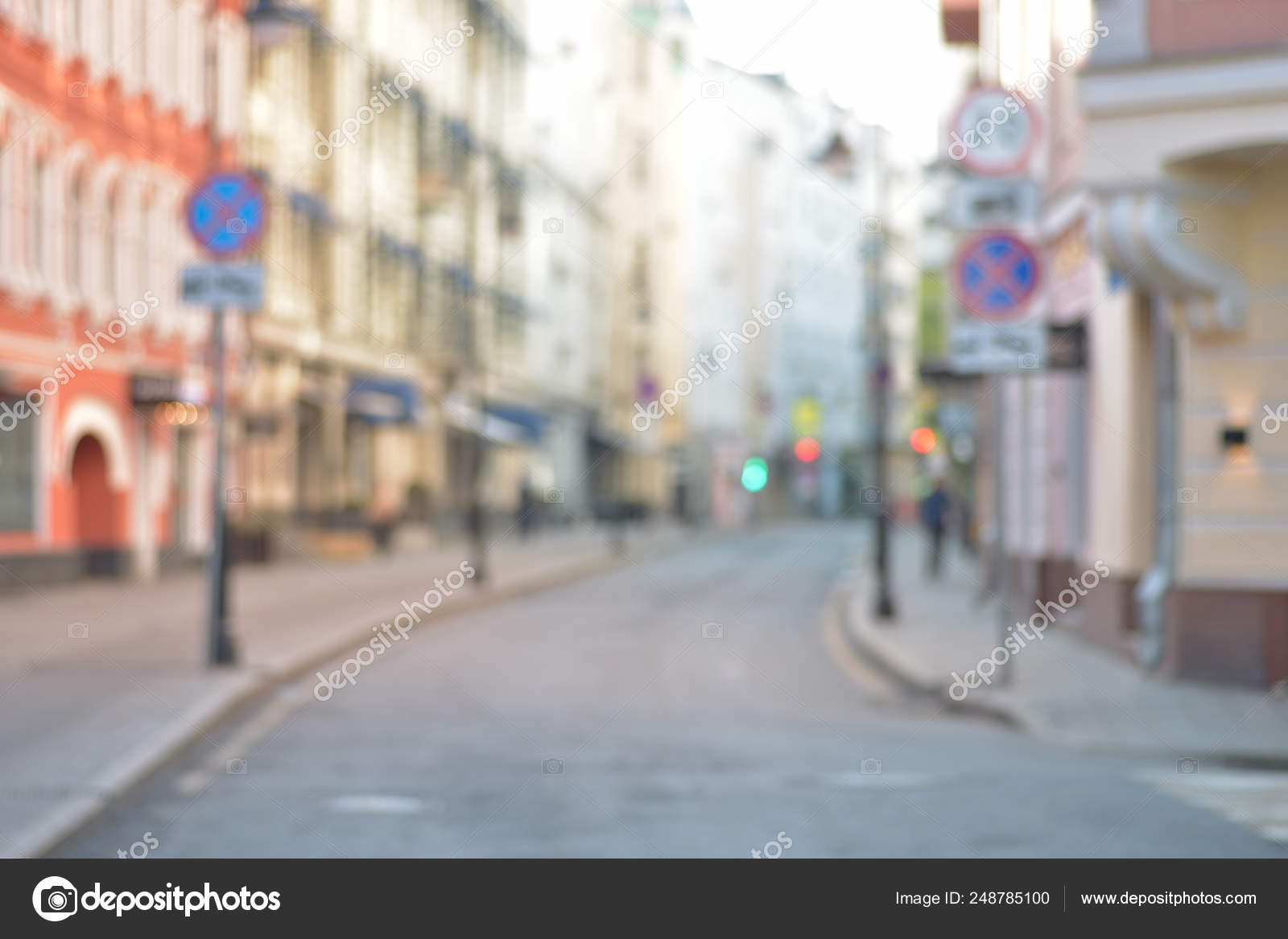 Blurred Urban Street Background Stock Photo by ©rejazz 248785100