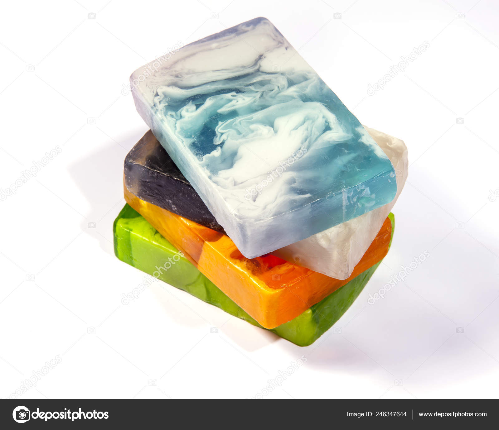 Handmade Multi Colored Natural Cosmetic Soap — Stock Photo © bellena ...