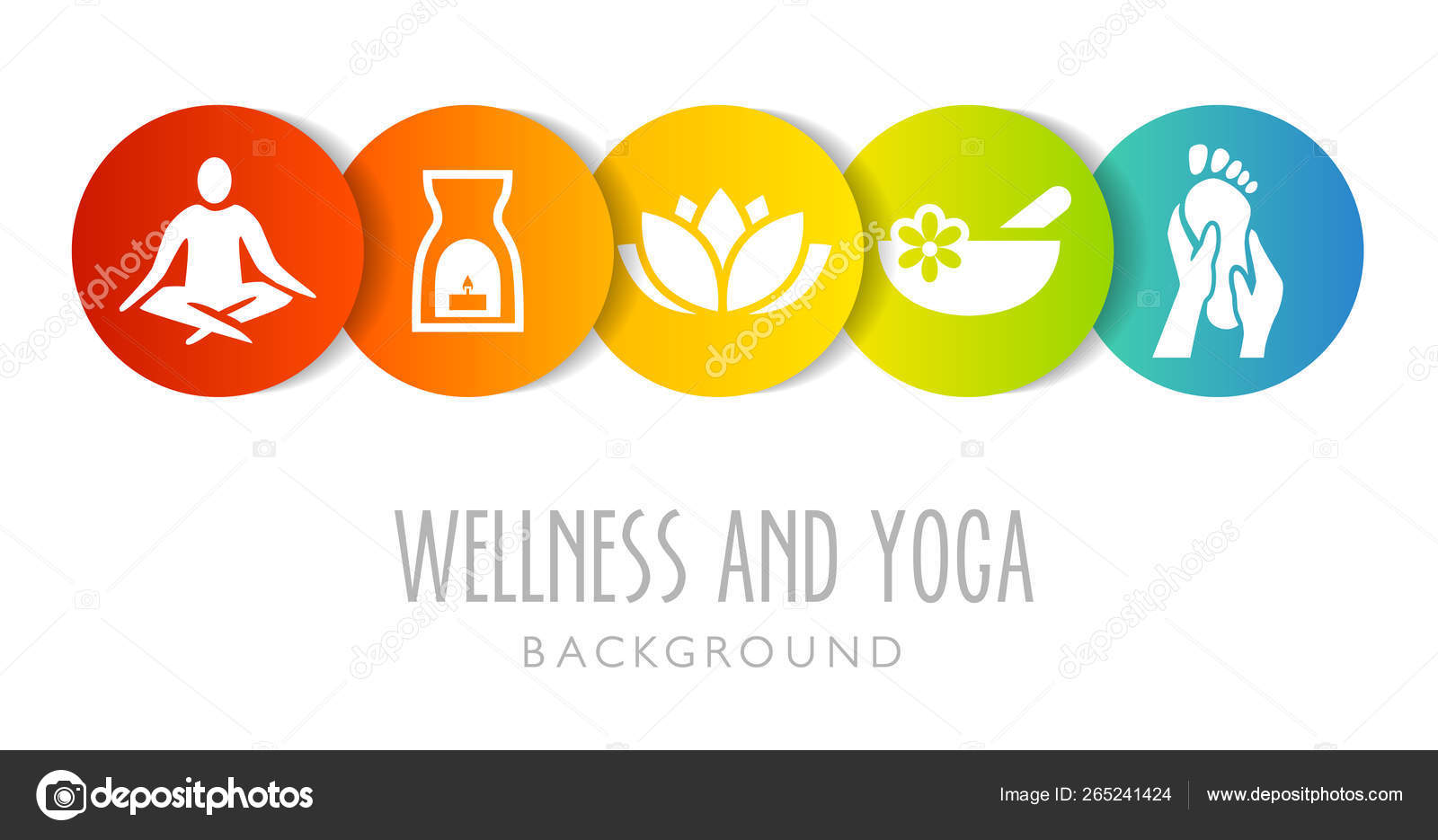 Wellness And Yoga Background Stock Vector Image by ©annafrajtova #265241424