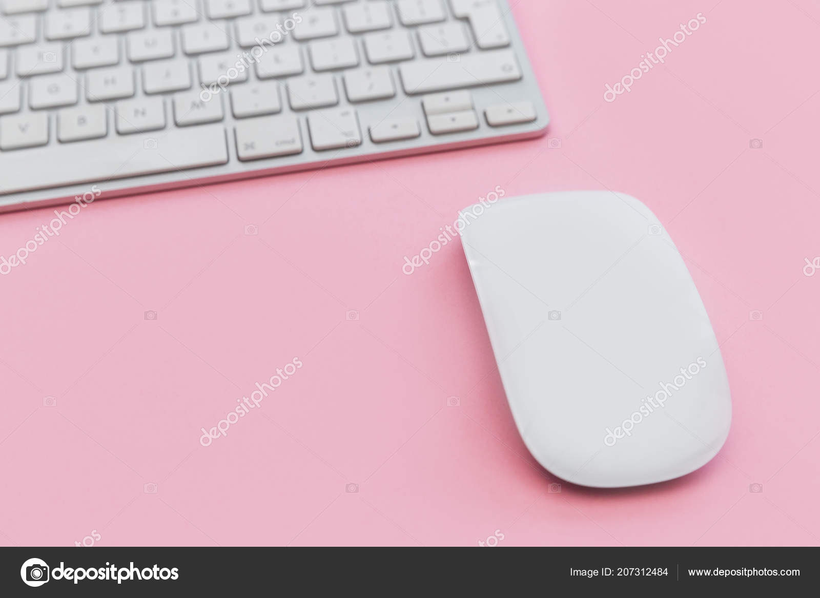 Computer Keyboard Mouse Pink Background Stock Photo by ©tomeversley ...
