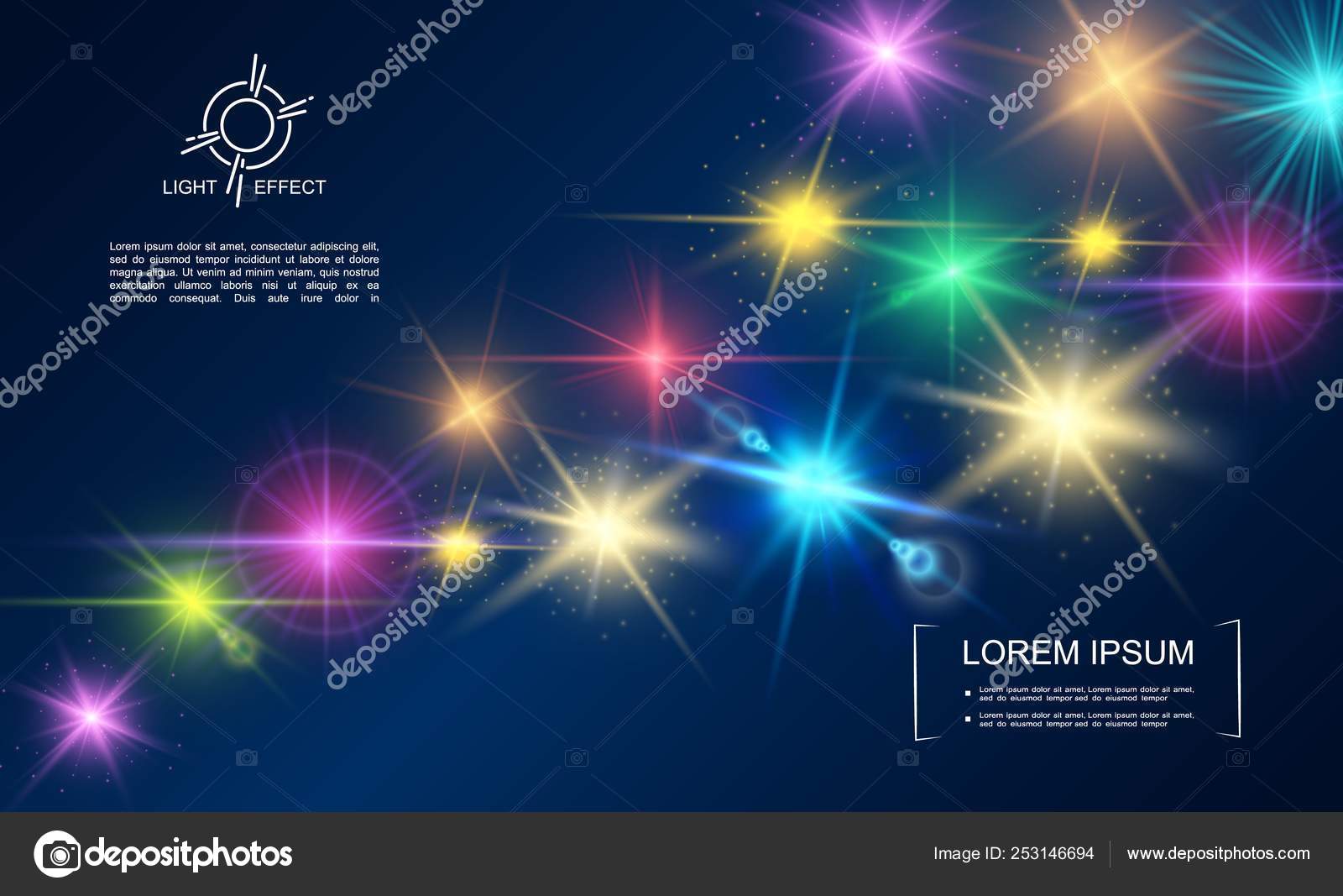 Realistic Light Effects Collection Stock Vector Image by ©K3star #253146694