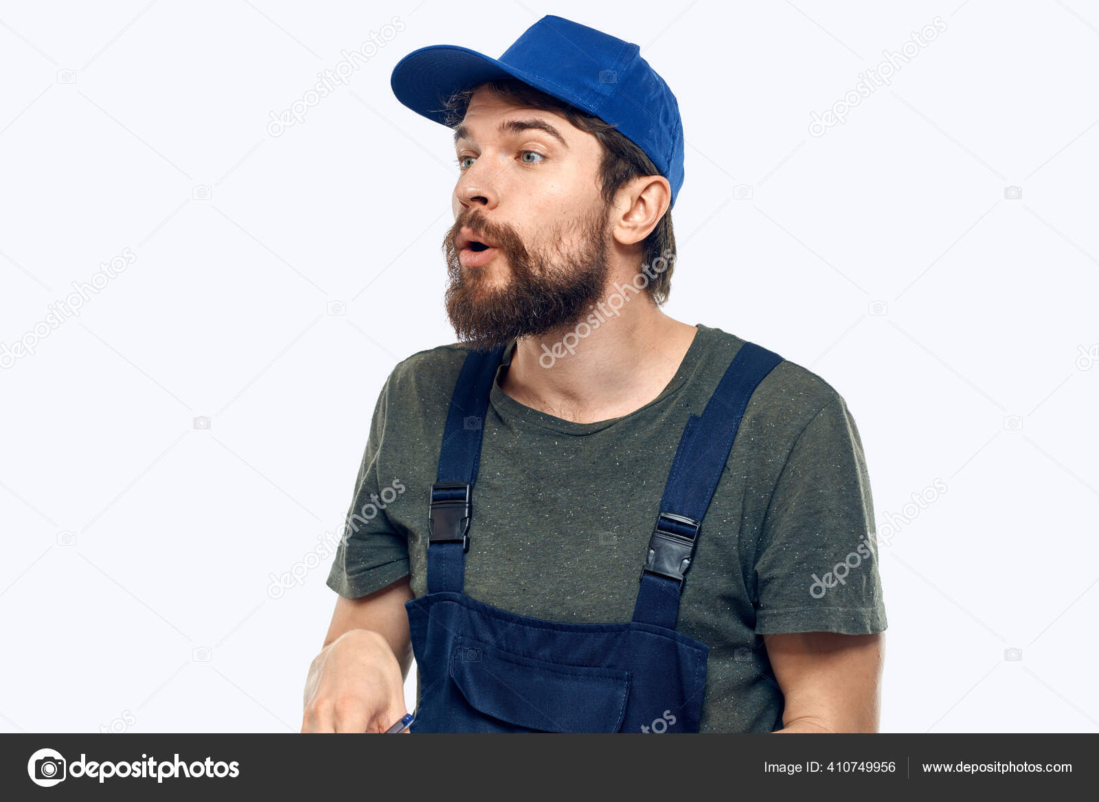 Man in working form documents loading worker service lifestyle — Stock ...