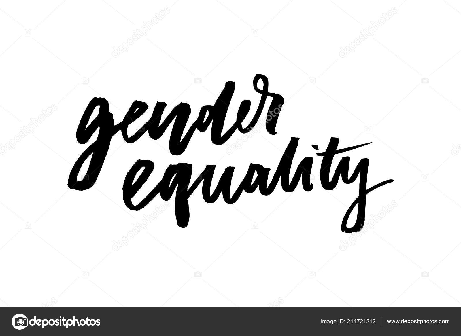 Slogan Gender equality phrase graphic vector Print Fashion lettering ...