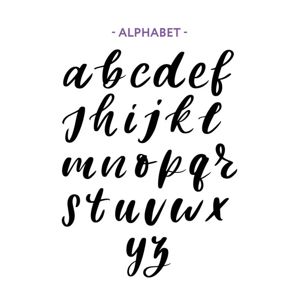 Alphabet calligraphy | Vector Hand Lettering Alphabet Calligraphy Font ...