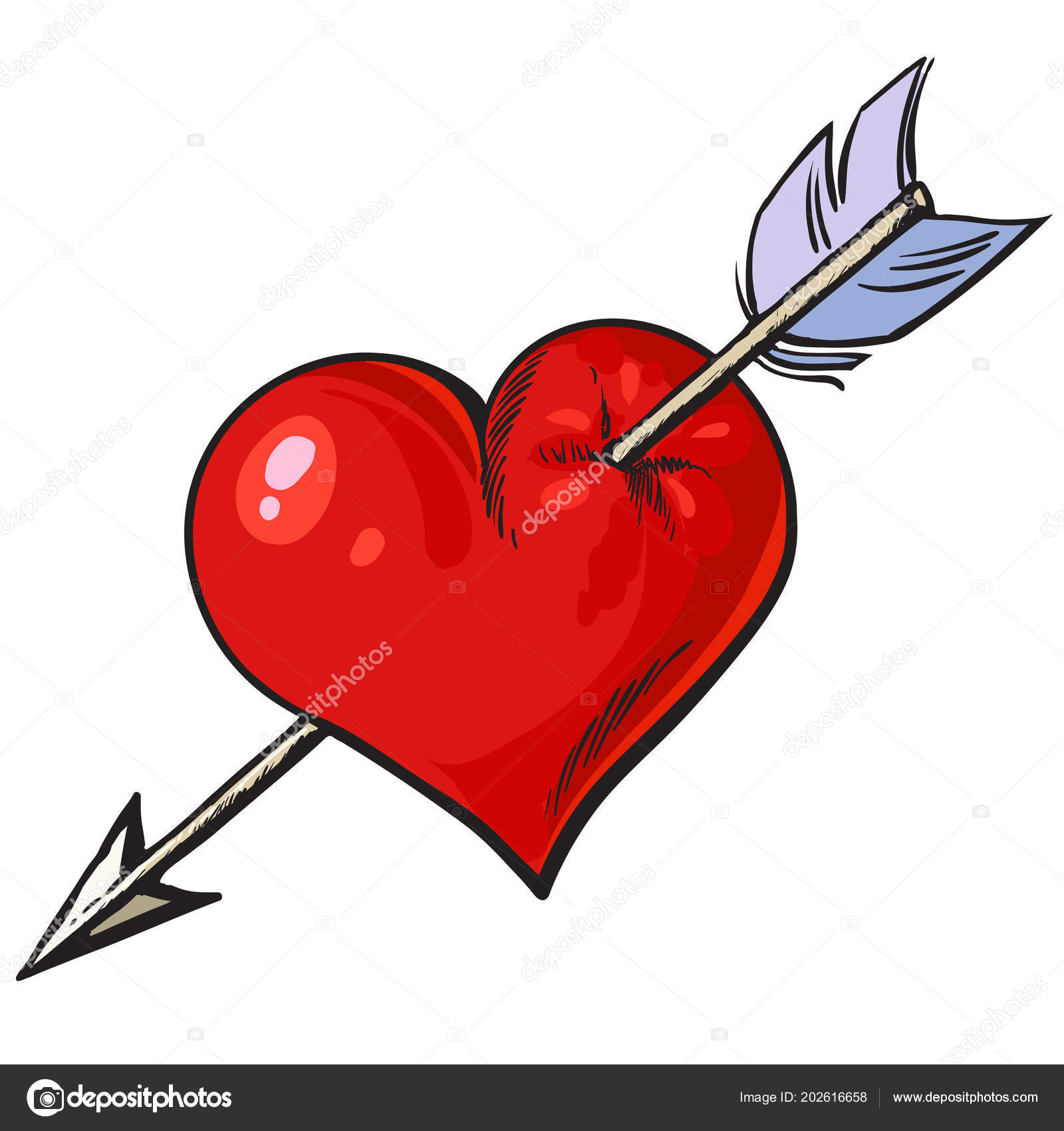 Dibujos De Corazones Con Flechas