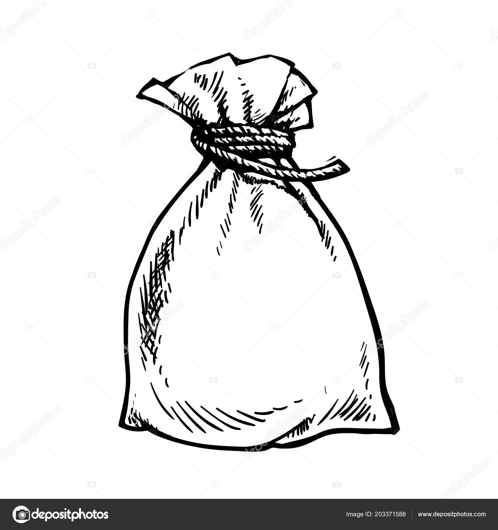 Tam tuval çuval taslağını. Vektör ©UncleLeo 203371588'e ait Stok Vektör