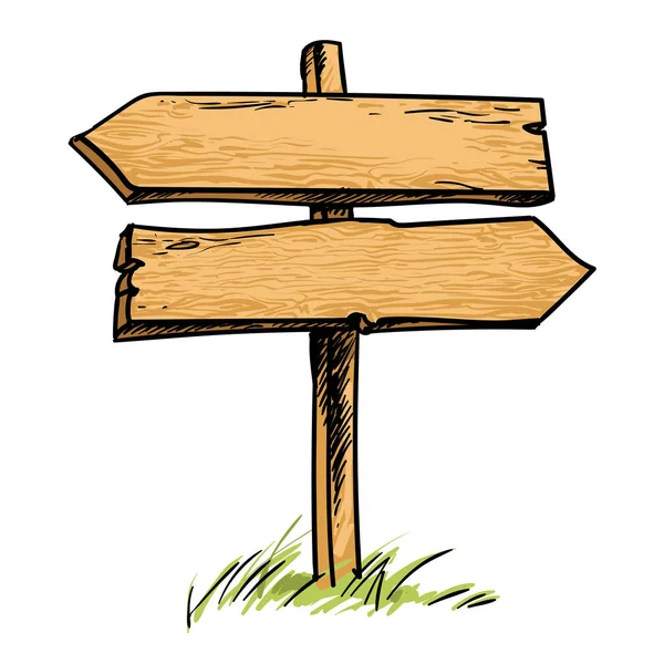 Wooden Sign Post Clip Art